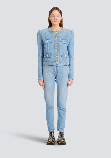 Women's Designer Denim Collection | BALMAIN